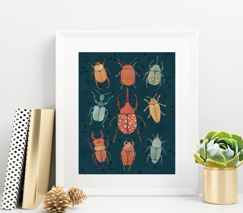Insect Print Bug Wall Art Wall Decor Kids Print Nursery - Etsy
