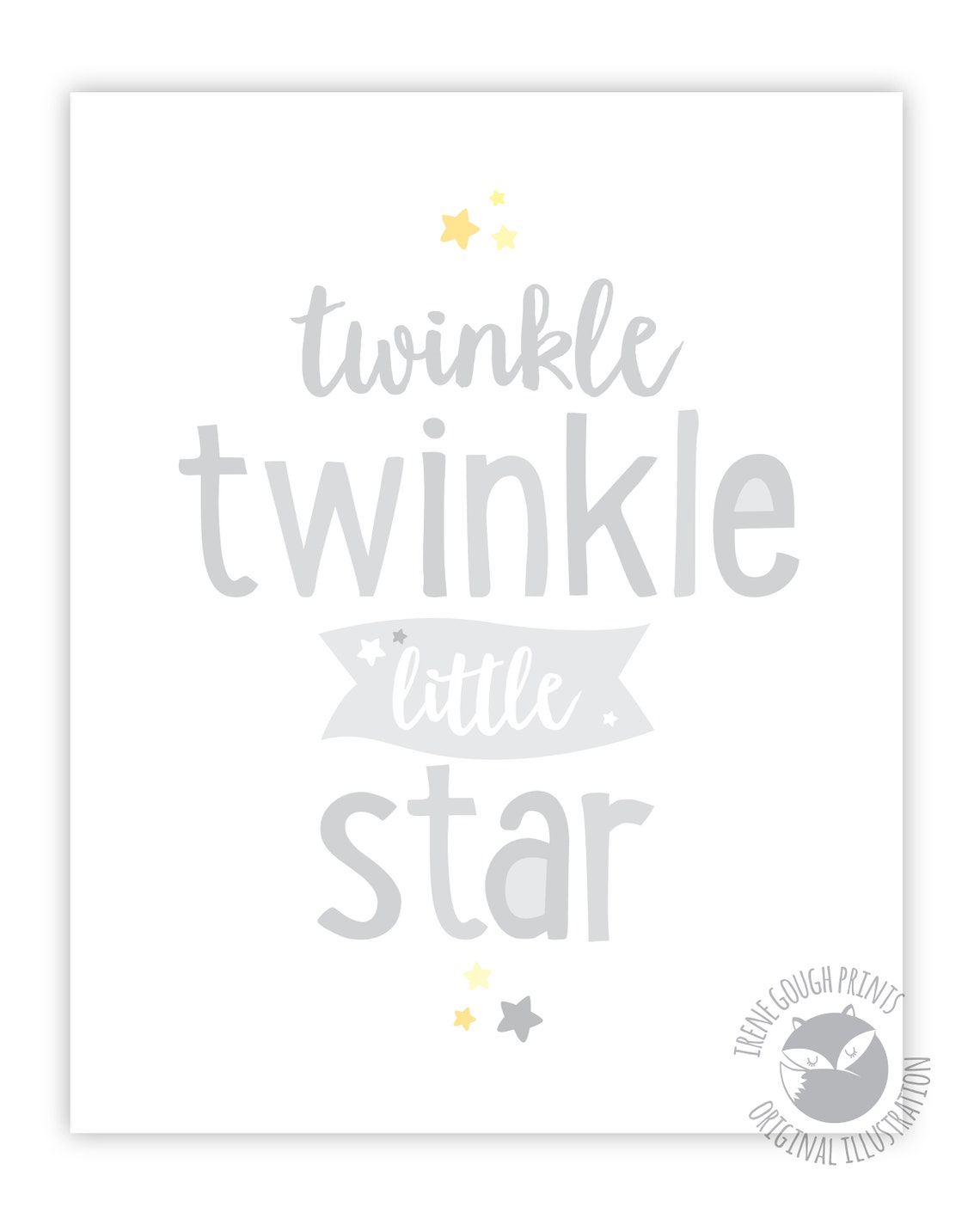 Twinkle Twinkle Nursery Prints Set of 4 Do You Know How - Etsy