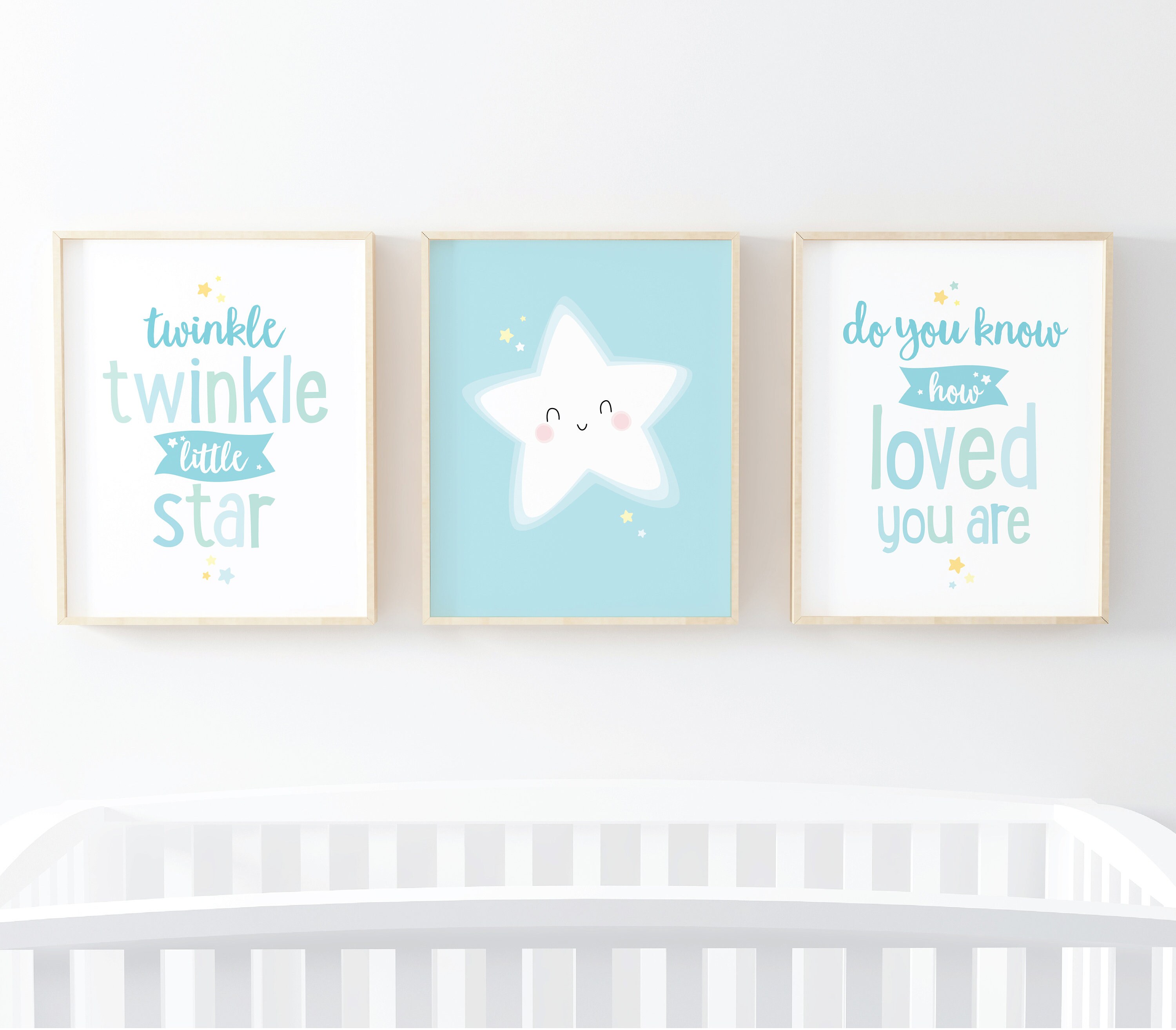 Twinkle Twinkle Little Star Print Nursery Wall Art Nursery | Etsy