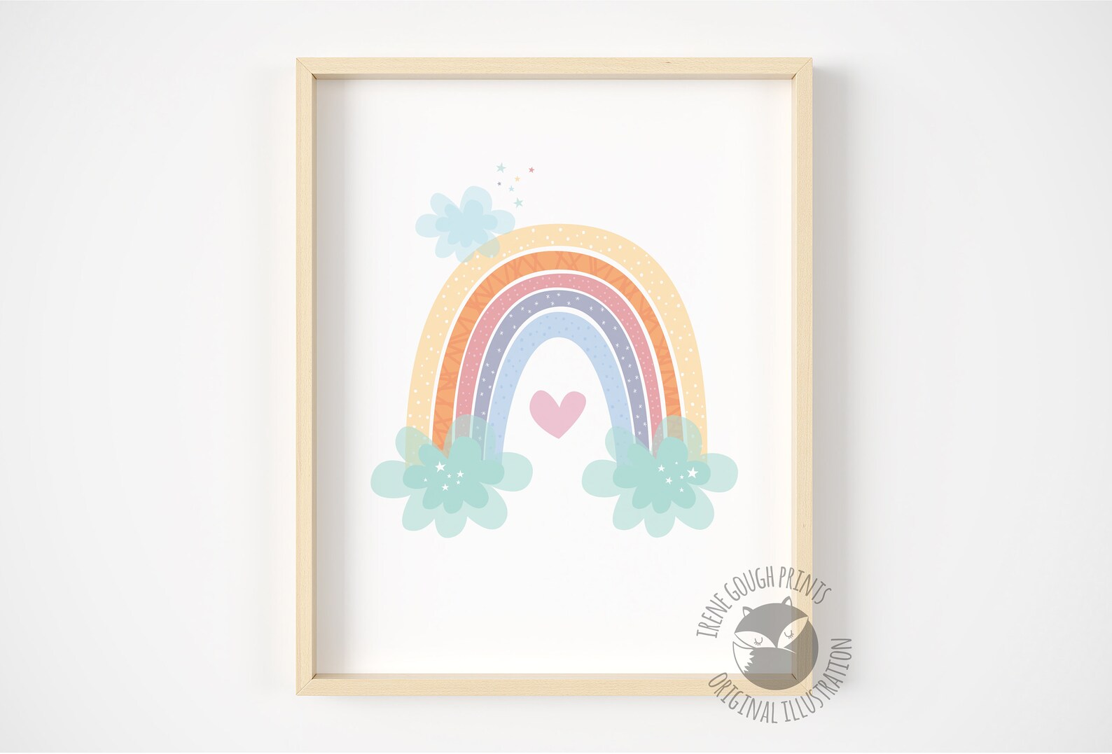Rainbow Nursery Decor Nursery Wall Art Rainbow Print Girls | Etsy