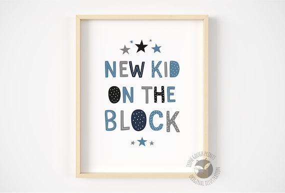 New Kid on the Block Nursery Art Print Kids Wall Art New - Etsy