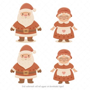 Scandinavian Christmas Clipart Set | Cute Nordic Holiday Illustrations ...