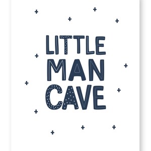 Nursery Wall Art Boy, Nursery Decor, Little Man Cave, Nursery Prints ...