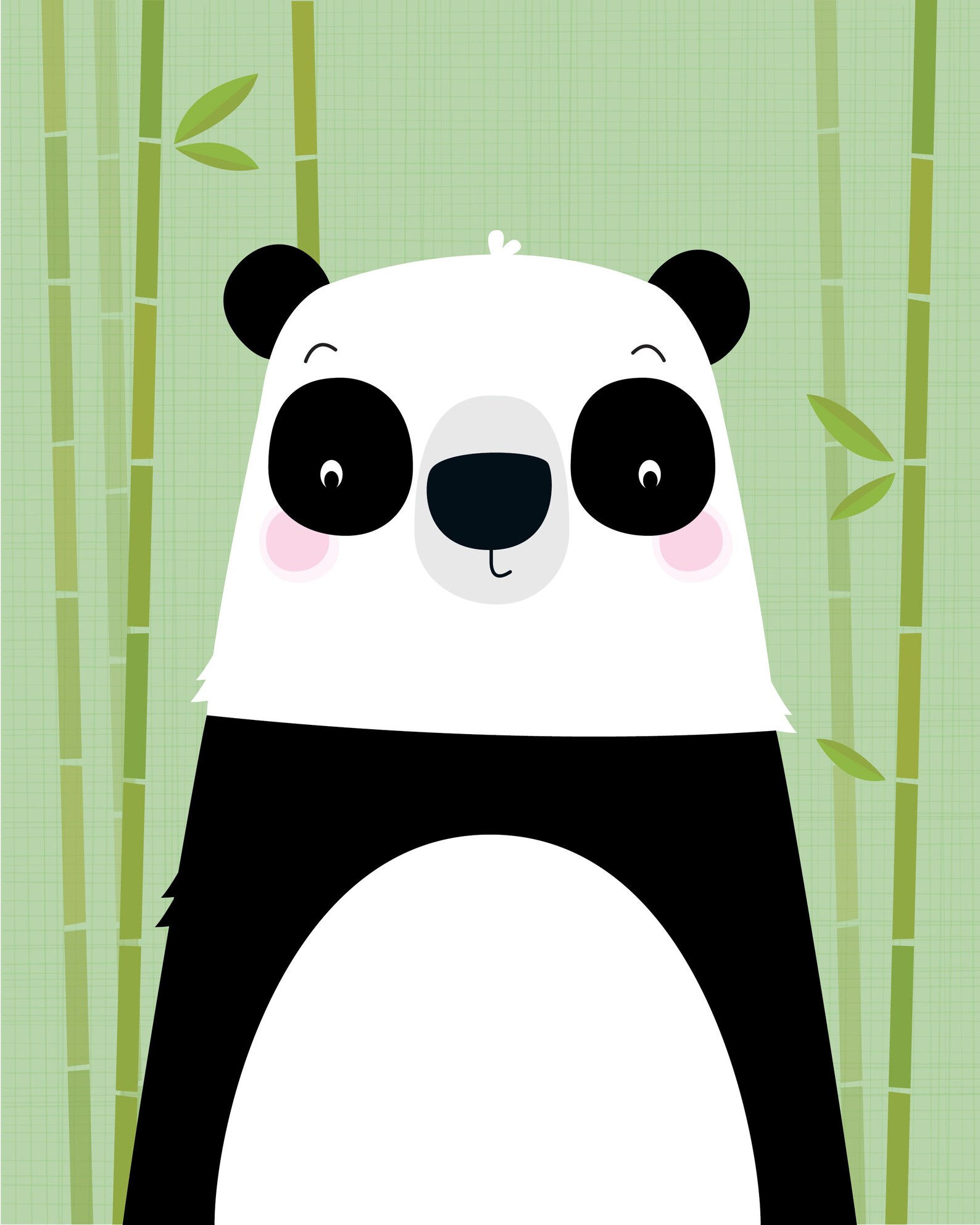 Panda Nursery Wall Art Panda Print Nursery Print Kids Wall | Etsy