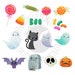 Cute Halloween Clip Art PNG Files - Instant Download - Spooky ...
