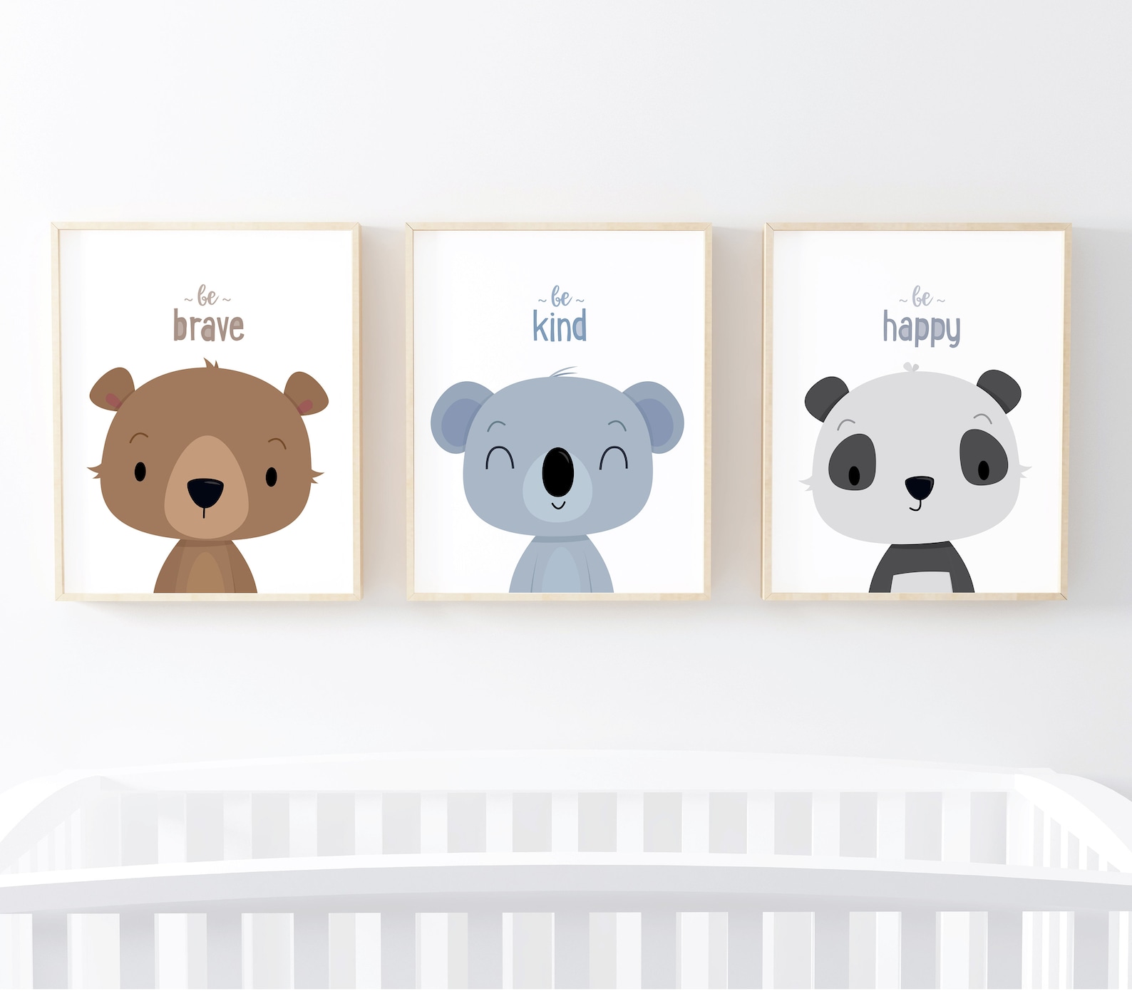 Nursery Wall Art Set of 3 Prints Animal Art Nursery Decor - Etsy