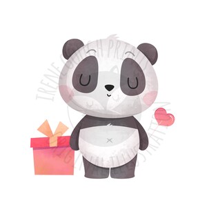 Valentine Pandas Clip Art Bundle, Instant Download, Printable, Digital ...