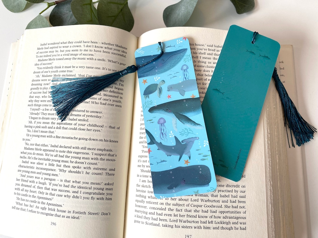 Ocean Animal Bookmark: Sea Creature Bookmark, Nautical Theme ...
