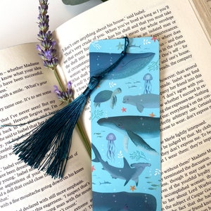 Ocean Animal Bookmark: Sea Creature Bookmark, Nautical Theme ...