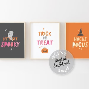 Halloween Printables, Halloween Wall Decor, Printable Wall Art, Instant ...