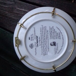 The Snowy Owl Decorator Plate by Jim Beaudoin 1989 | Etsy