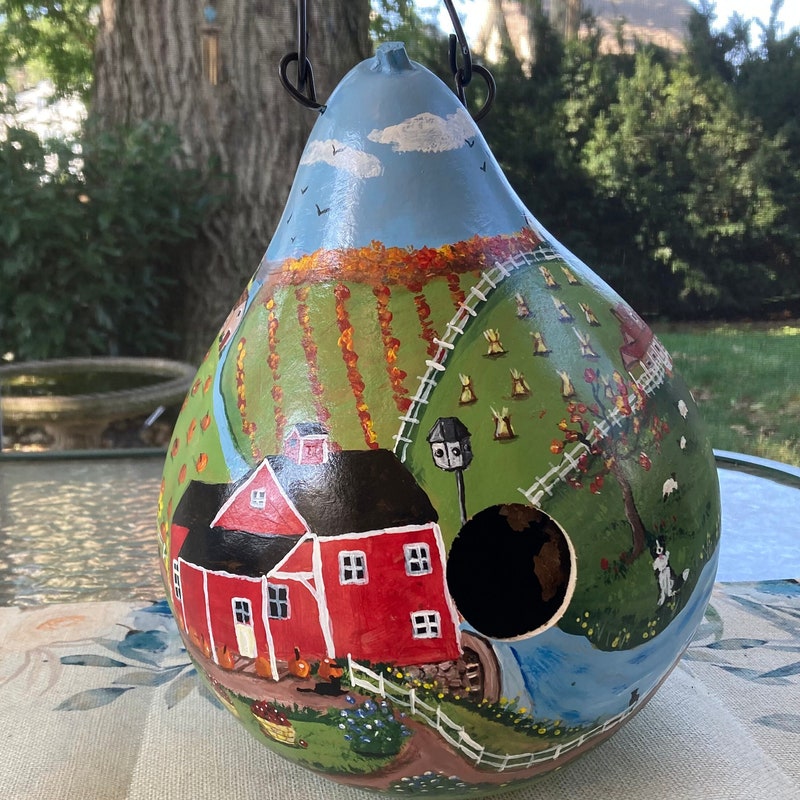 Gourd Bird House - Etsy