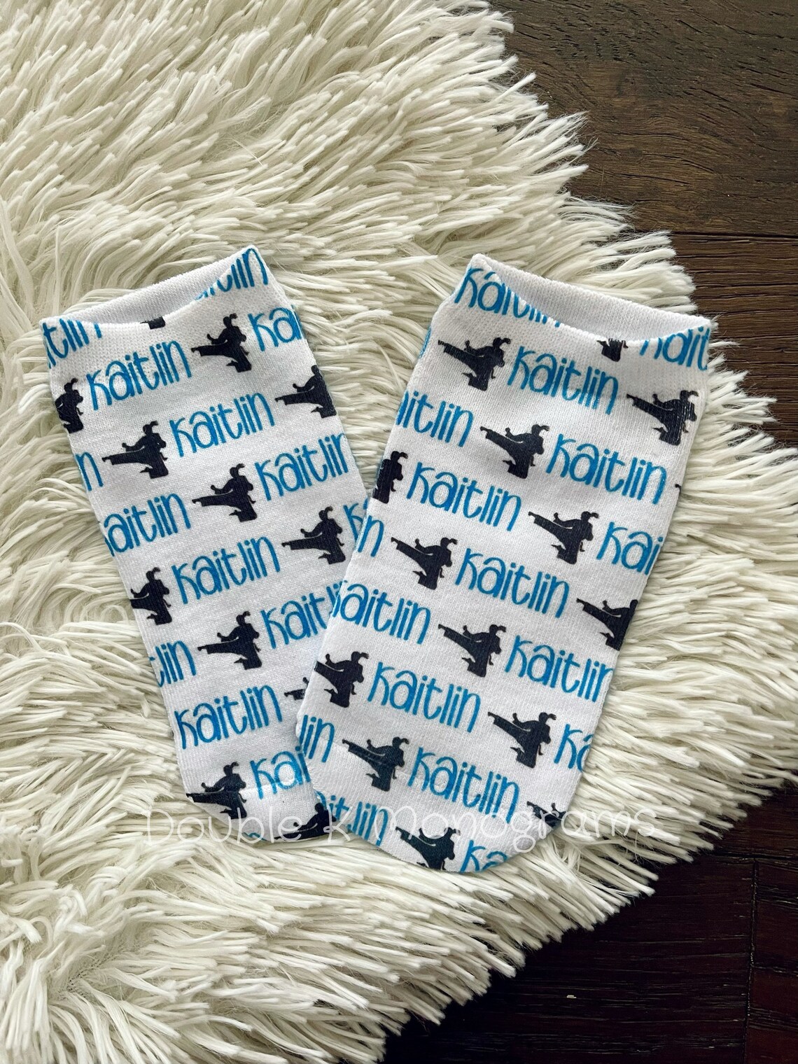 Personalized KARATE Socks / Tae Kwon Do Socks / Name Socks / | Etsy