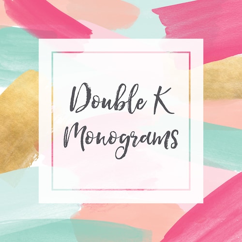 DoubleKMonograms - Etsy