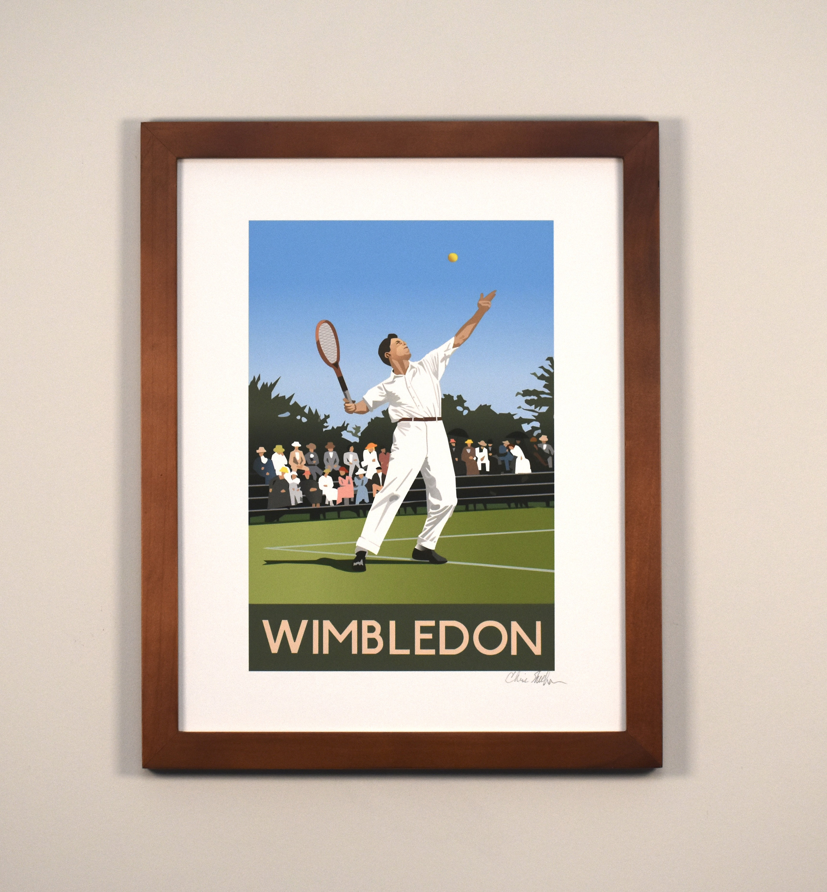 Vintage Tennis Giclee Print, Wimbledon, Vintage Tennis Print, Tennis ...