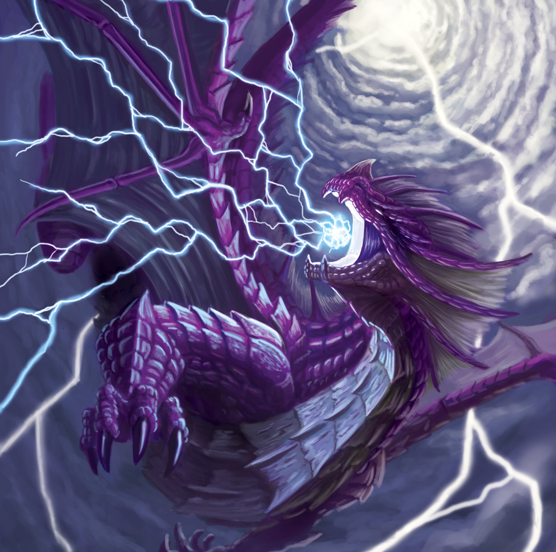 Lightning Dragon Drawings