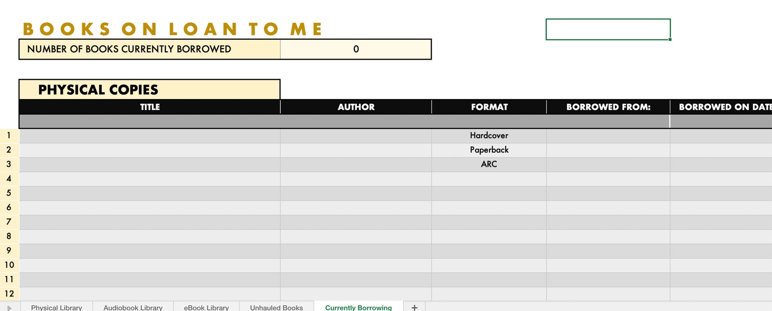 Personal Home Library Log Spreadsheet catalog the Books You - Etsy