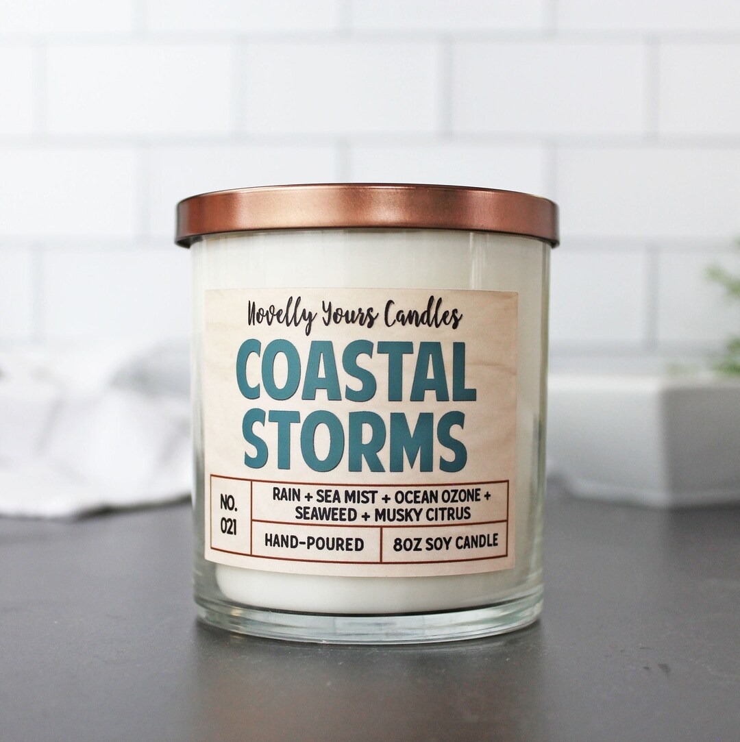 Coastal Storms Refreshing Ocean Scented Soy Wax Candle - Etsy