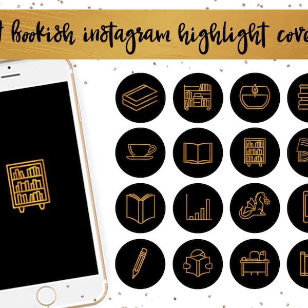Library Instagram Highlight Covers - Etsy