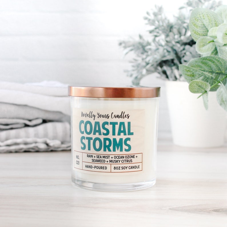 Coastal Storms Refreshing Ocean Scented Soy Wax Candle - Etsy