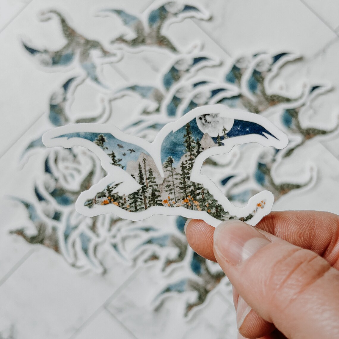 Dragon Sticker (scenic View) · Reading Decal for Book Lovers, Fantasy ...