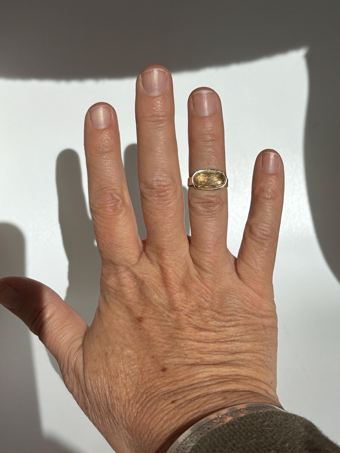 10k Raw Oregon Sunstone Ring Size 6. Handcrafted Artisan Jewelry. - Etsy