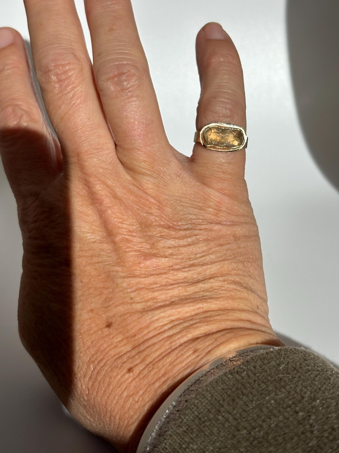 10k Raw Oregon Sunstone Ring Size 6. Handcrafted Artisan Jewelry. - Etsy