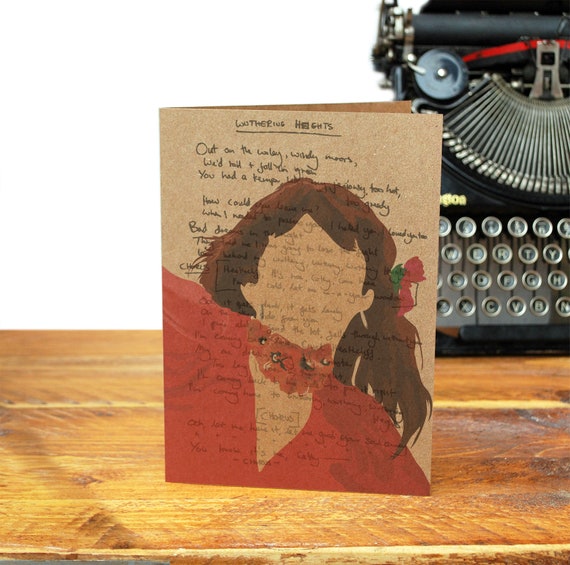 Blank Cards Paper Greeting Cards Wuthering Heights Kate Bush Card etna ...