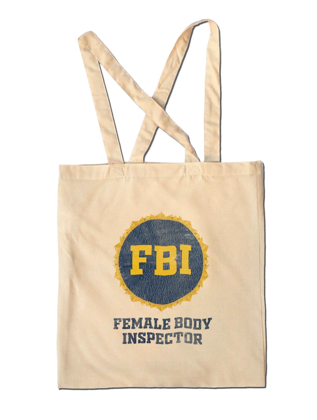 FEMALE BODY INSPECTOR Tote Shopping Bag Rude Dad Gift Adult Humour Lad ...