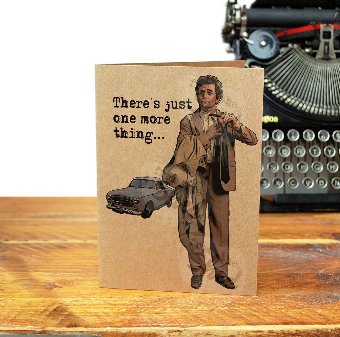 Columbo Greeting Greeting Card Just One More Thing Detective Peter Falk ...