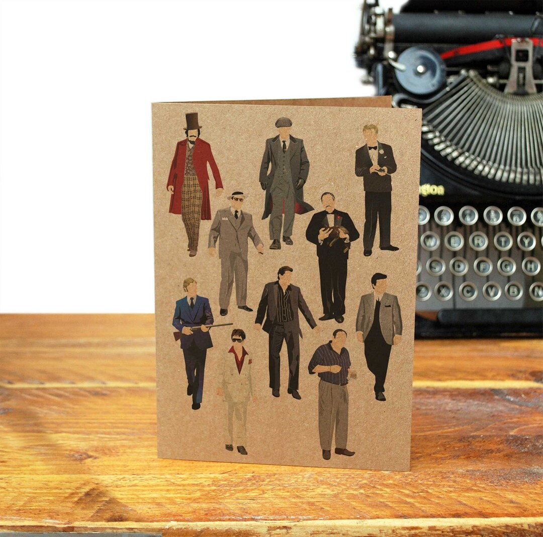 GANGSTER Greeting Card Movies TV Mob Mobster Mafia Crime Fashion Dad - Etsy