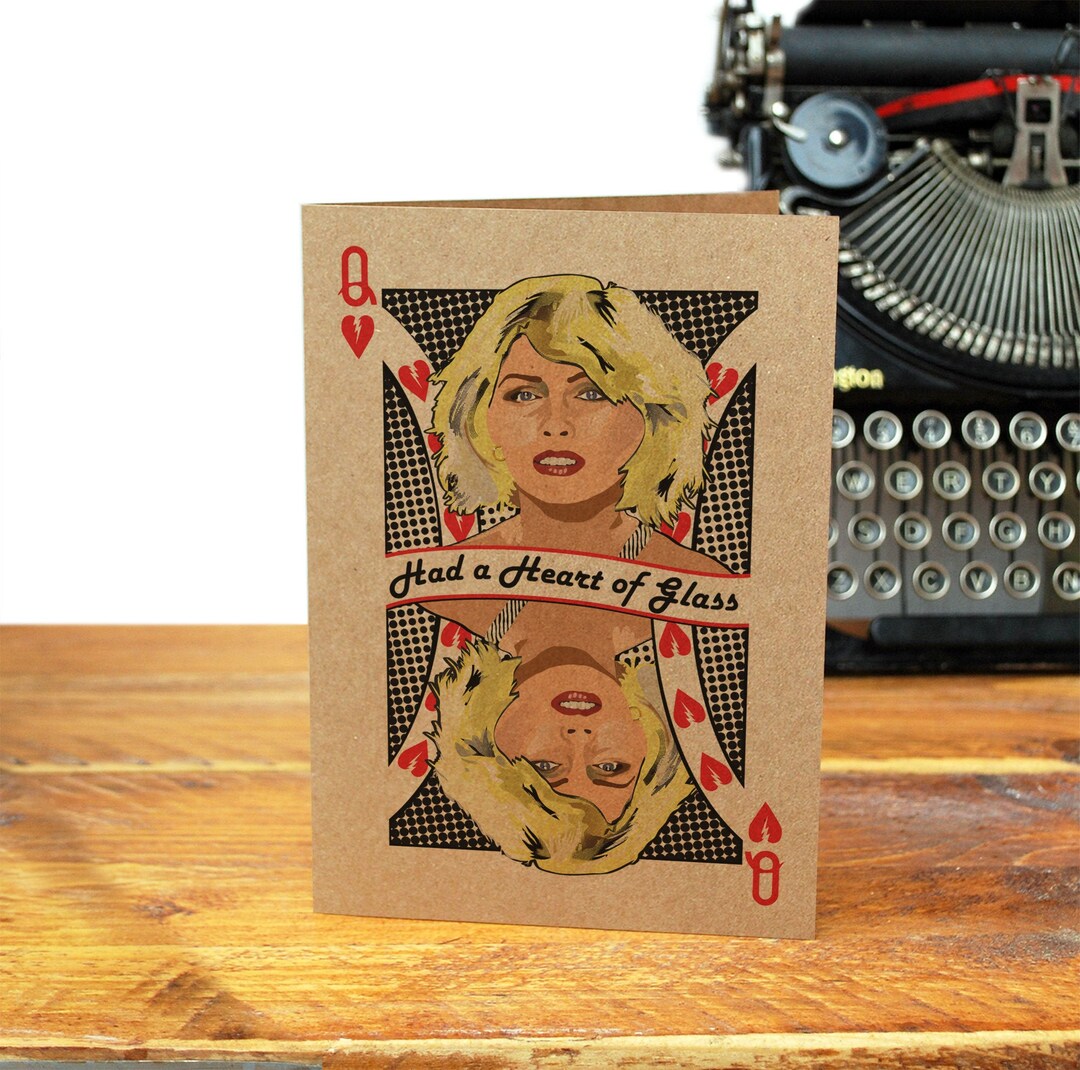 Debbie Harry - Blondie - Blank - Recycled - Greeting Card - Valentine ...