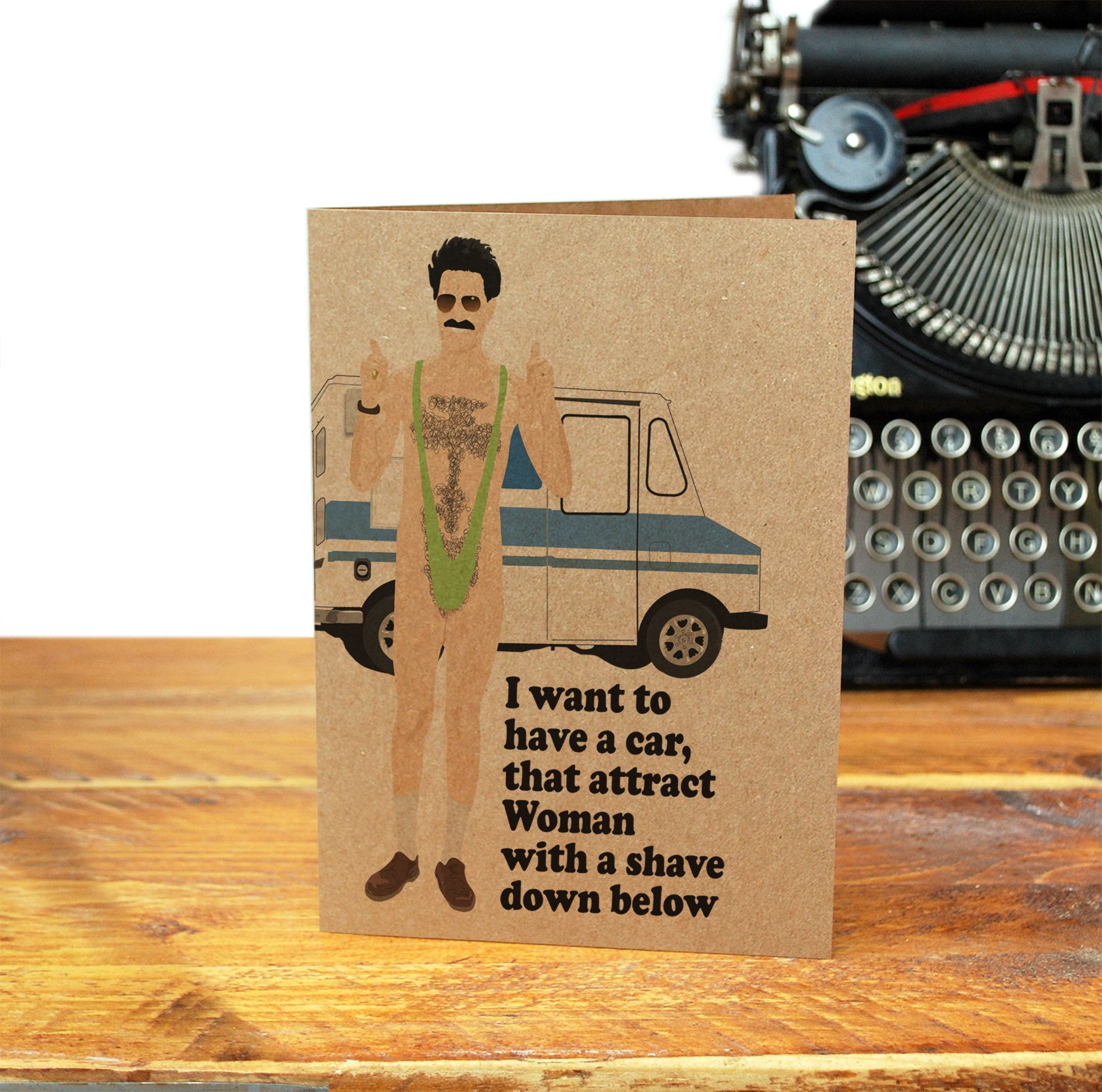 Borat Greeting Card Recycled Funny Rude Comedy - Etsy Ireland
