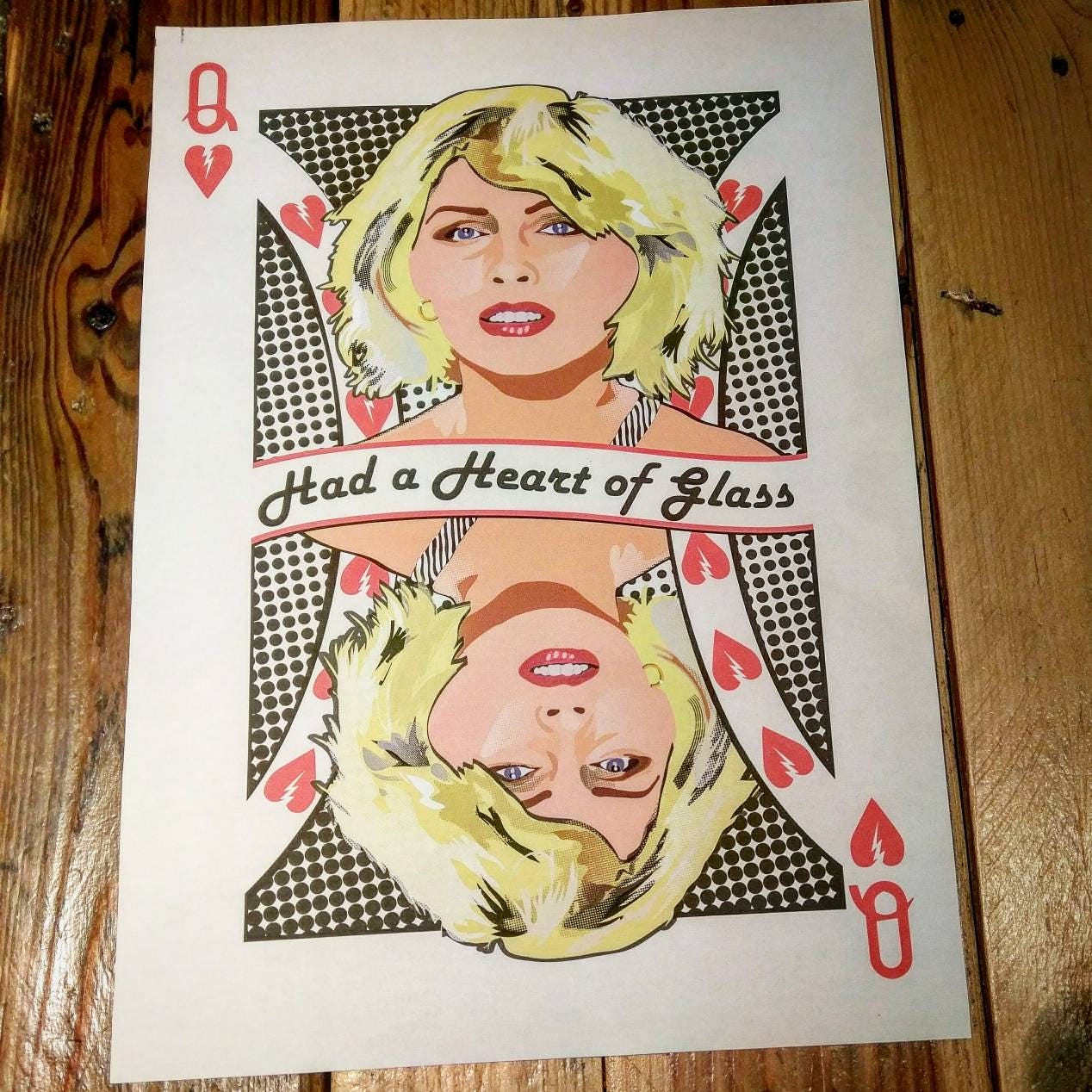Blondie Debbie Harry Wall Art Icon Comic Book Art | Etsy UK