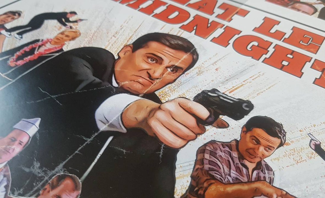 THREAT LEVEL MIDNIGHT the Office Dunder Mifflin Wall Art Print Mancave ...
