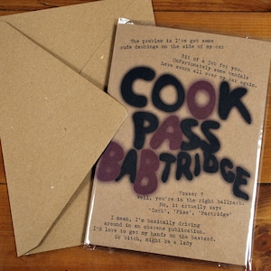 Cook Pass Babtridge Greeting Card Alan Partridge Classic Comedy Linton ...