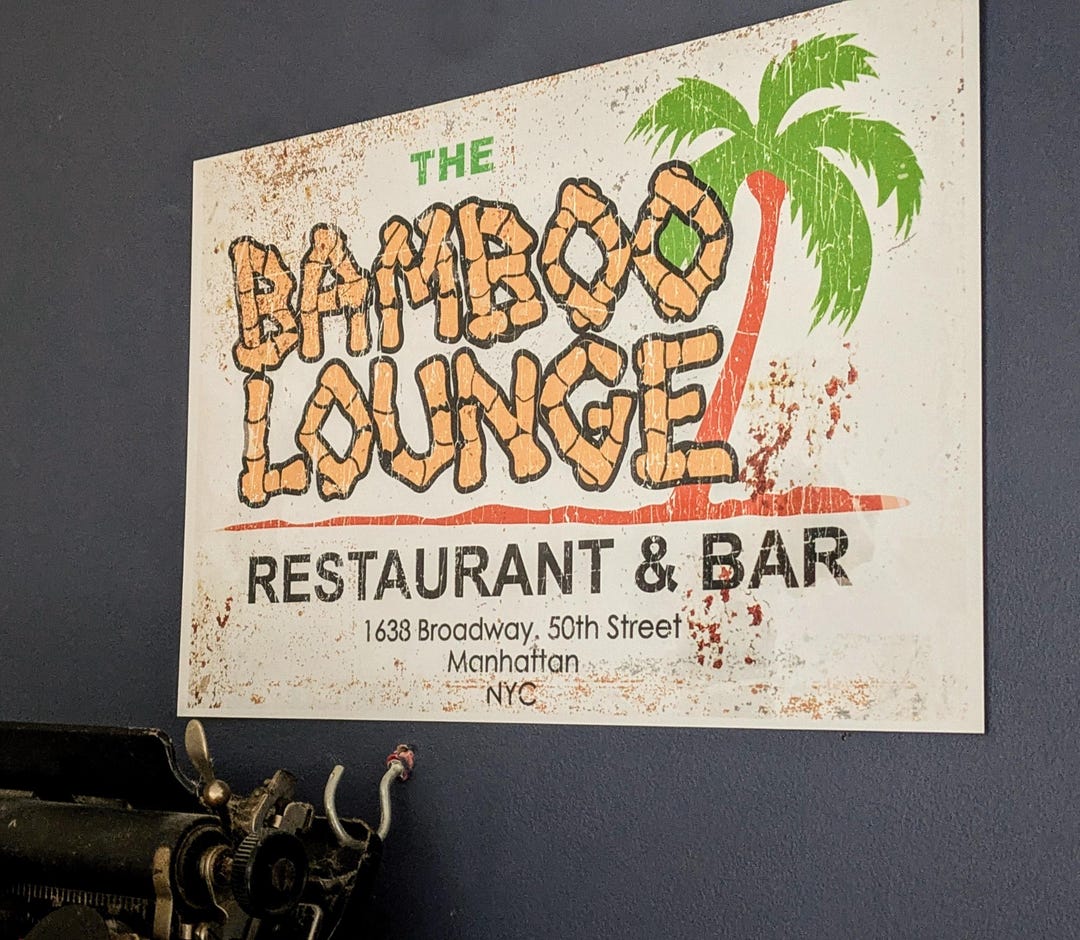 GOODFELLAS Vintage Retro Mancave Bamboo Lounge Wall Sign Gangster Mob ...
