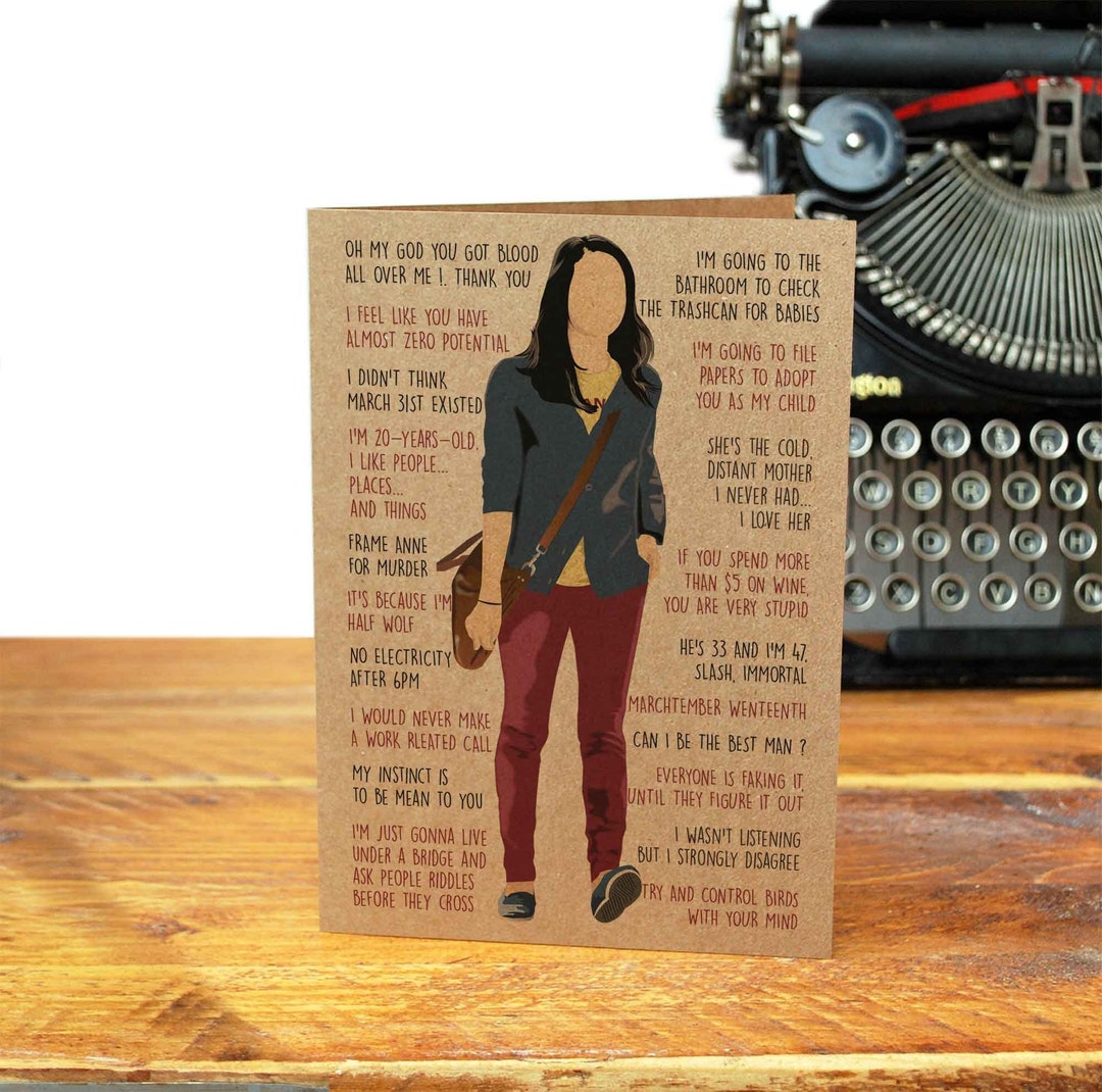 April Ludgate Quotes Greeting Card Birthday Parks & Recreation Comedy ...
