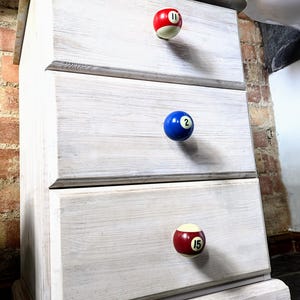 POOL BALL Cabinet Cupboard Drawer Door Knob Pull Mancave Vintage ...