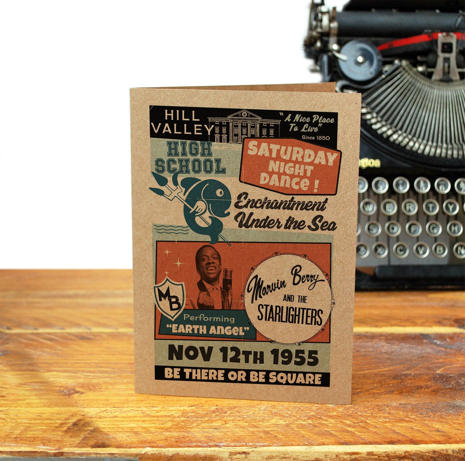 Hill Valley High School Back to the Future Greeting Card 80s Movie ...