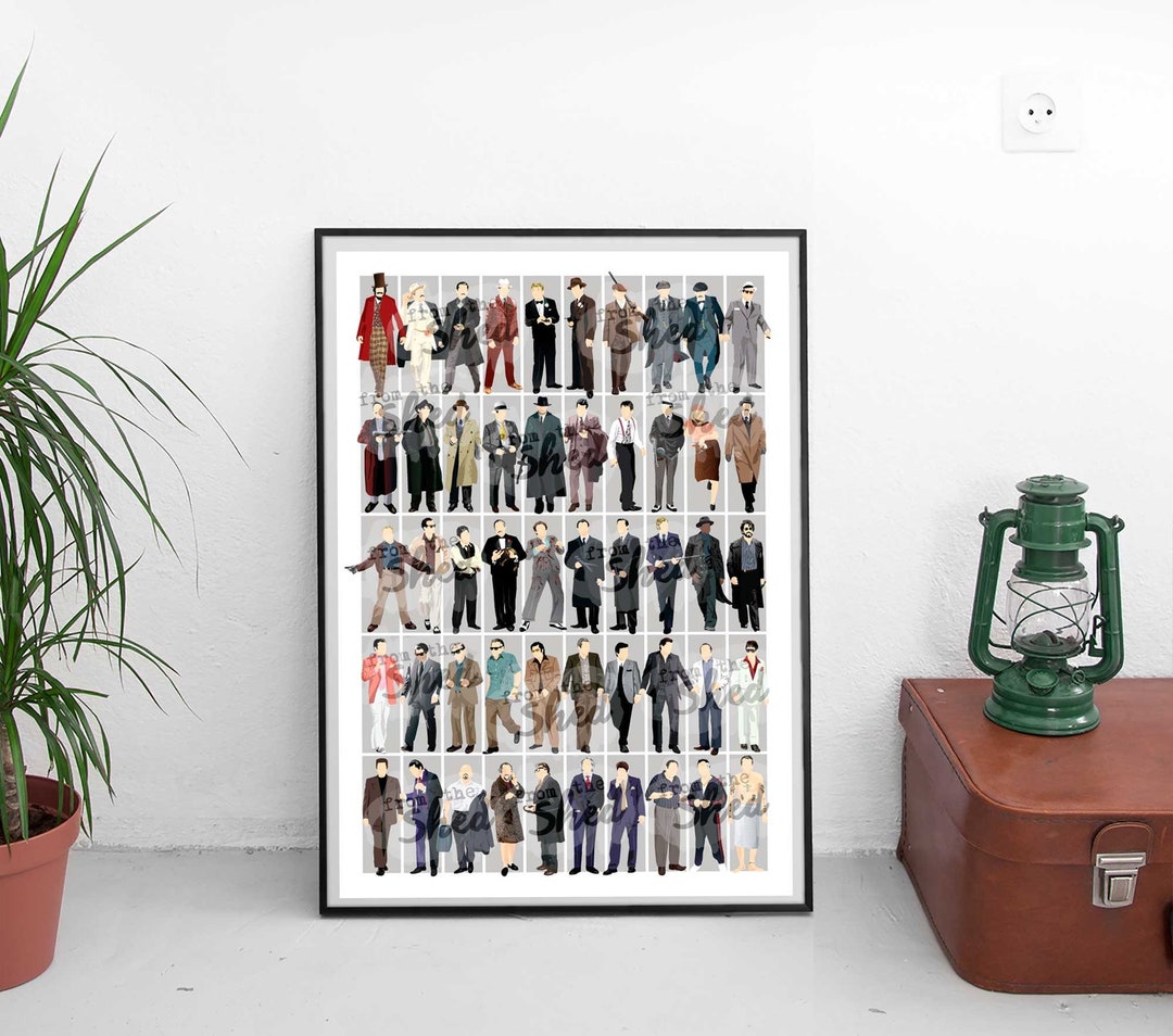 GANGSTER TV / MOVIE Wall Art Print Mafia Mob Crime 70s / 80s Fashion ...