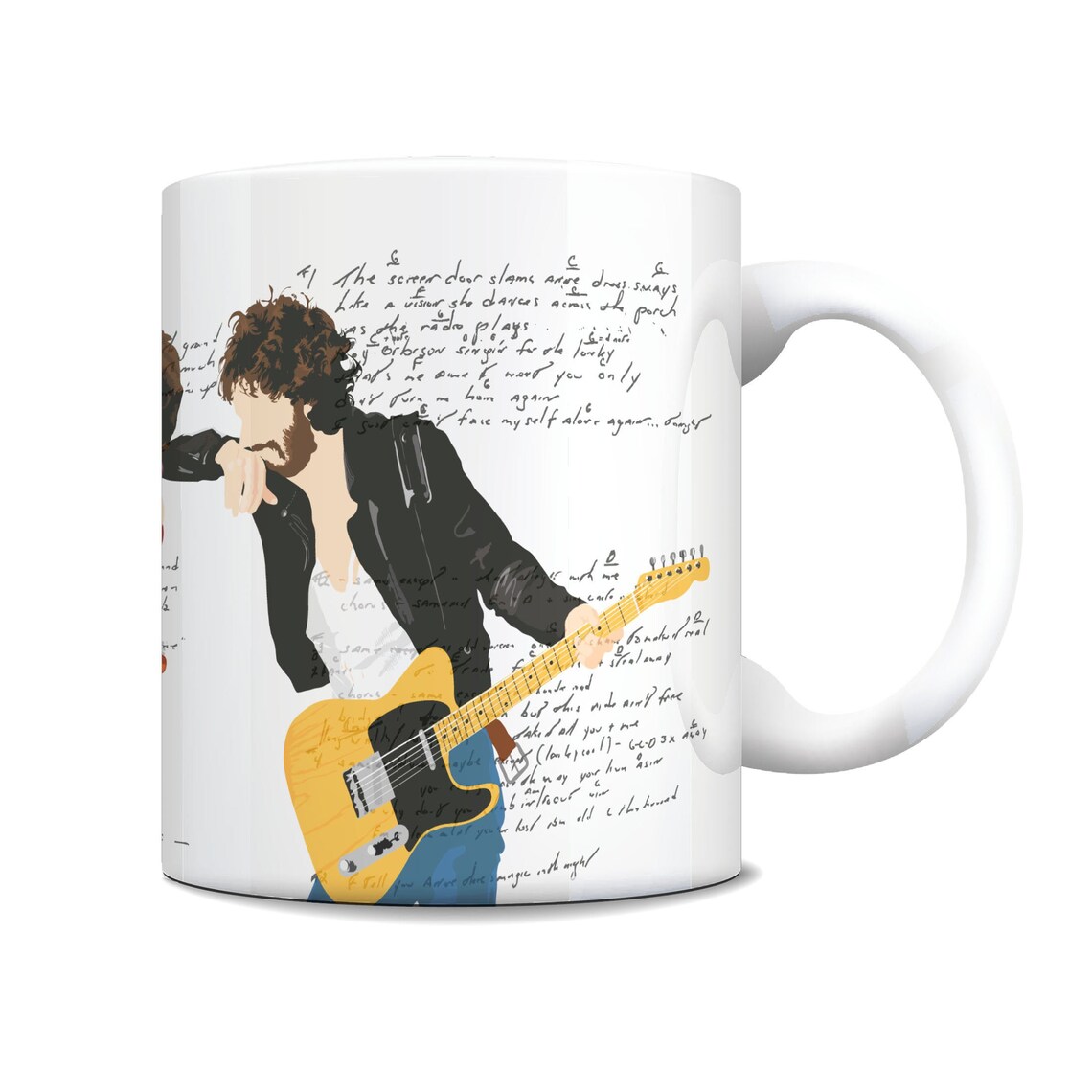 Springsteen Coffee Mug Thunder Road Hungry Heart Song - Etsy UK