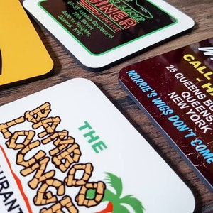 Goodfellas Drinks Coasters Set of 4 Bamboo Lounge Airline Diner Morrie ...