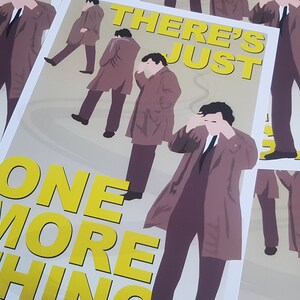Columbo Just One More Thing A3 Wall Art Print Quote Poster Cop Peter ...