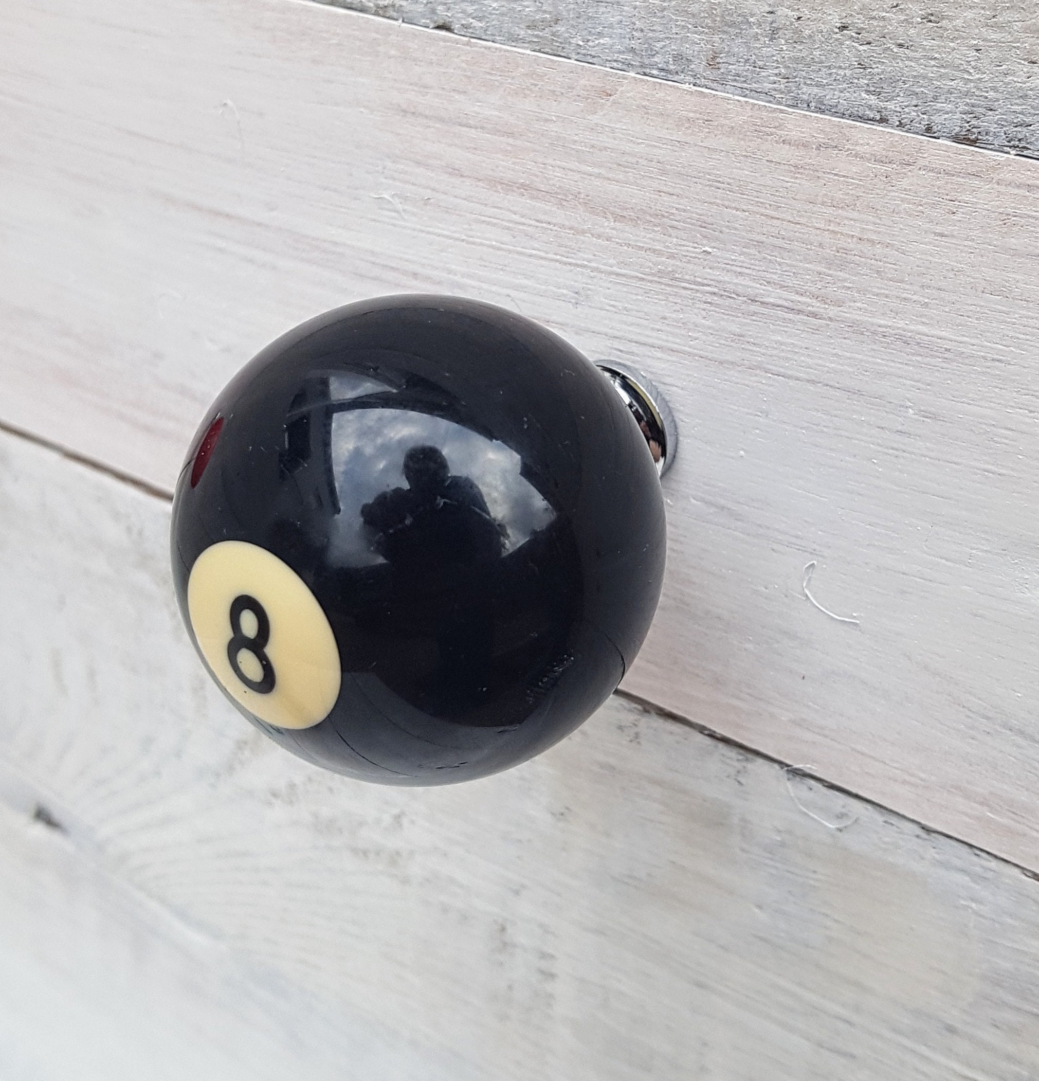 POOL BALL Cabinet Cupboard Drawer Door Knob Pull Mancave Vintage ...