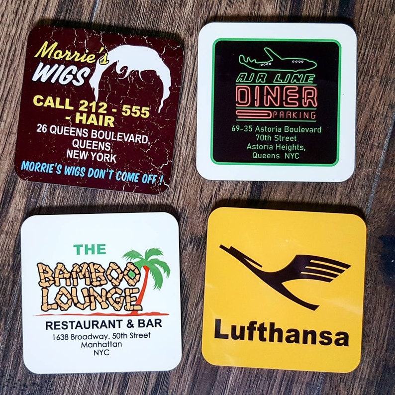 Goodfellas Drinks Coasters Set of 4 Bamboo Lounge - Etsy