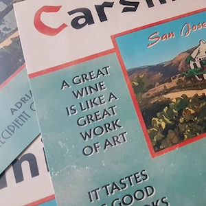 Columbo Carsini Wines Vintage Style A4 Wall Art Print Any Old Port in a ...