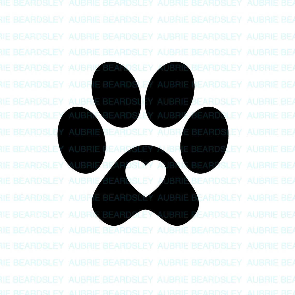Paw Print SVG Valentines Day Svg Heart Svg Dog Paw Print - Etsy