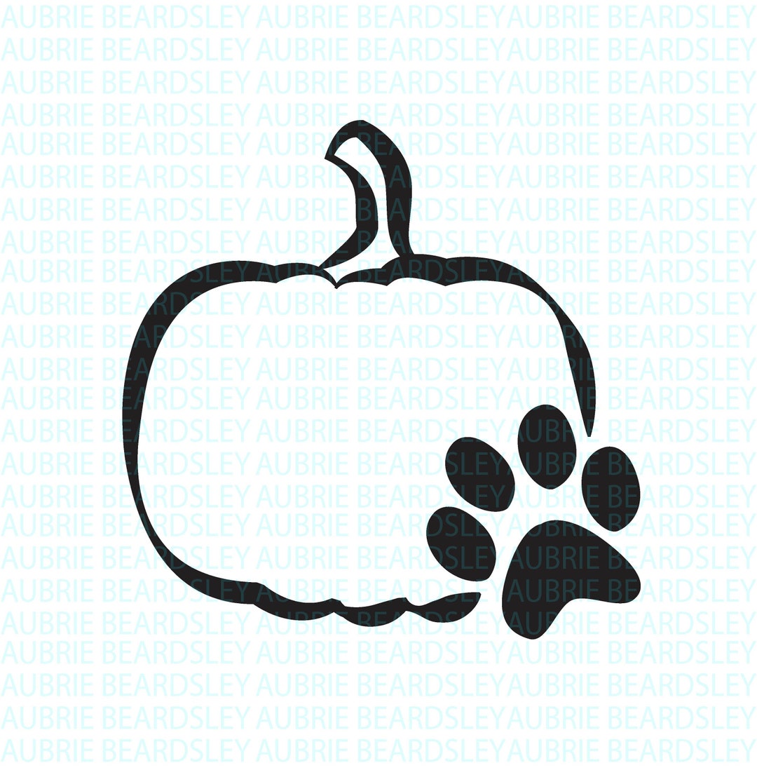 Pumpkins Svg, Dog Paw Paw Print Halloween, Fall, Thanksgiving, Pet Paw ...