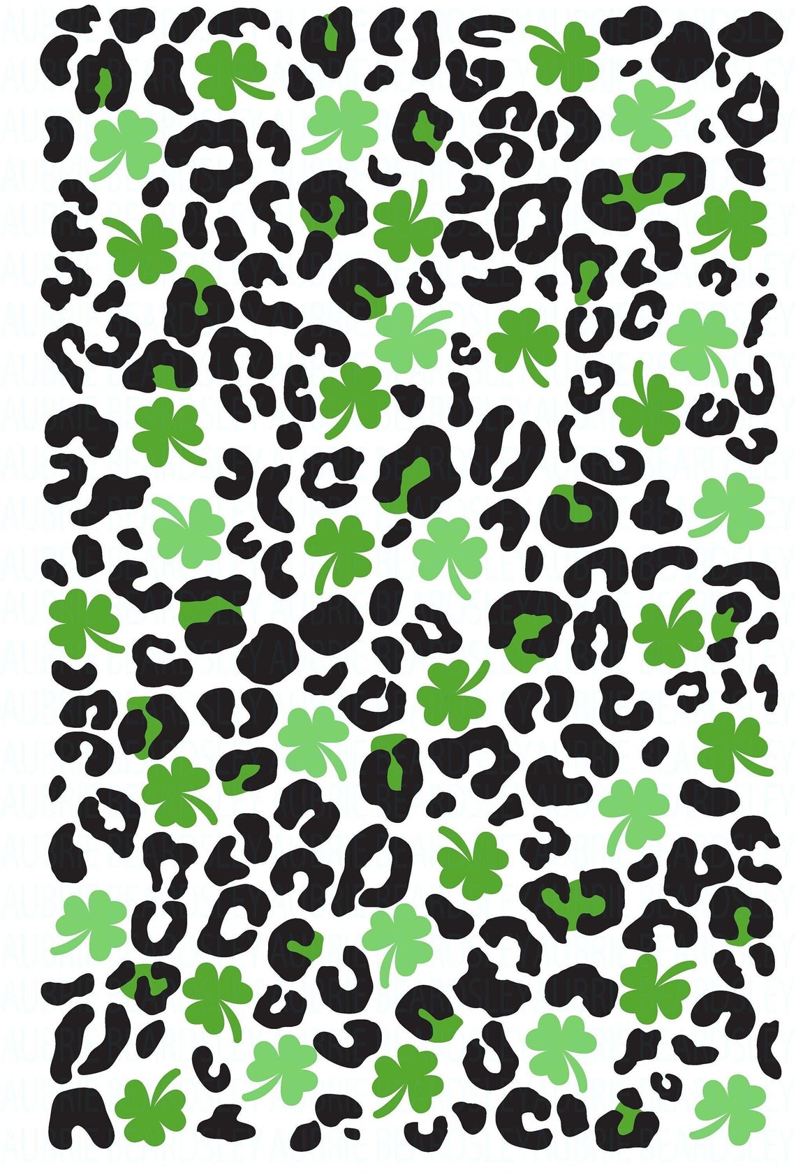 St Patricks Day Png Shamrock Svg Lucky Charm Svg Leopard - Etsy